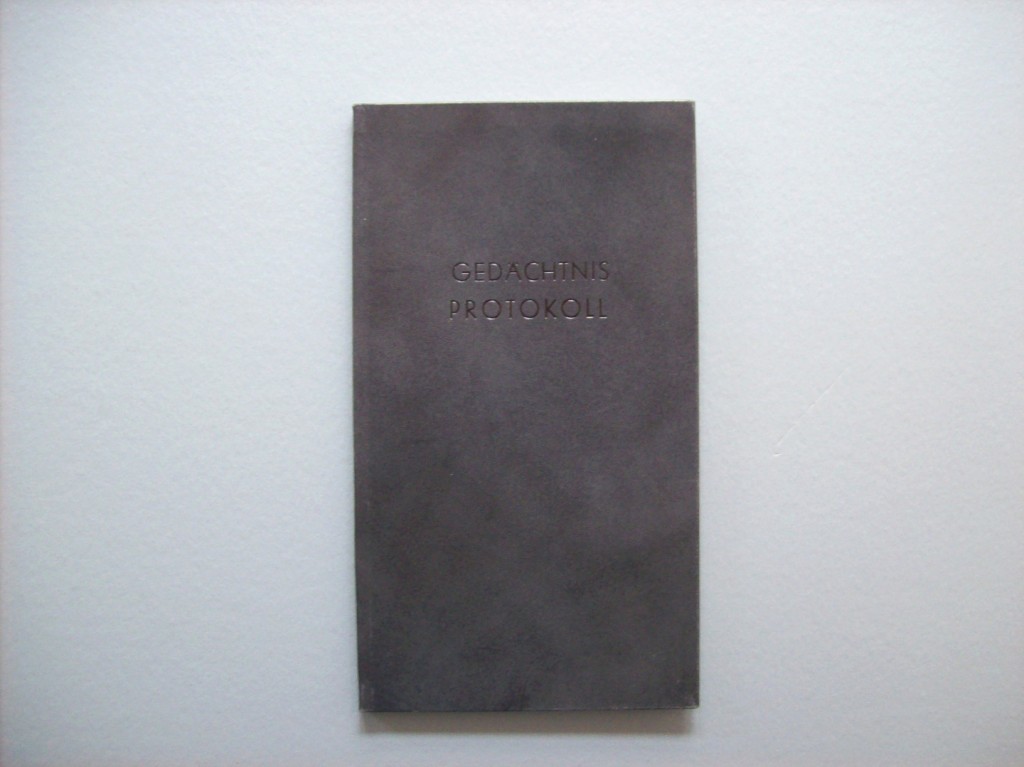 Max Marek, "Gedächtnis Protokoll (Protocol by Memory)" - The MCBA Prize