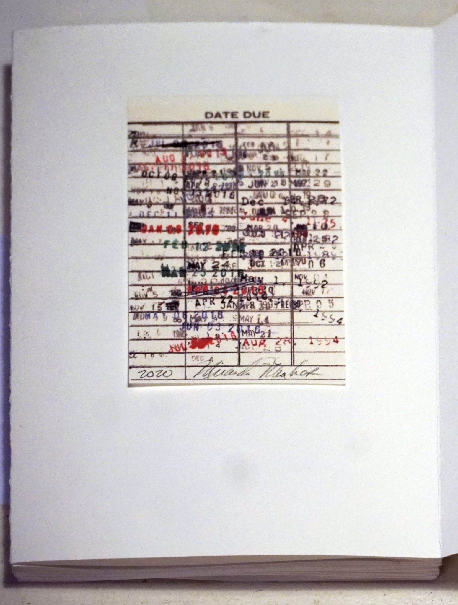 Miranda Maher, "Library (Meandering Canon)" - The MCBA Prize